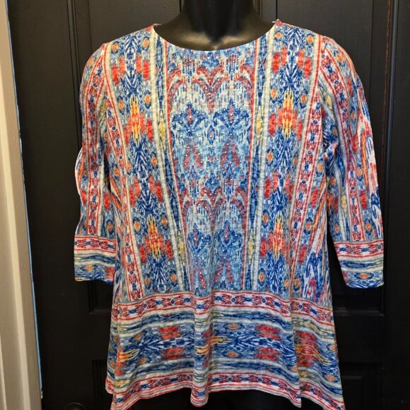Ruby Rd. | Tops | Ruby Rd Sequinned Women Size M Hems Have Flare At ...